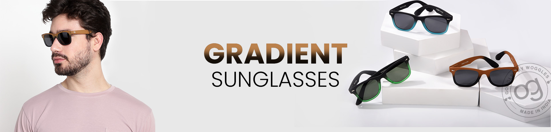 Buy Gradient Sunglasses for Men Online at Best Prices - Woggles